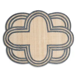 JULISKA Scallop Stripe Placemat - Blue