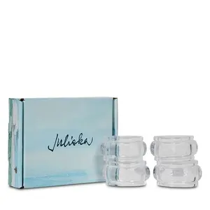 JULISKA Provence Napkin Ring, Set Of 4 - Clear