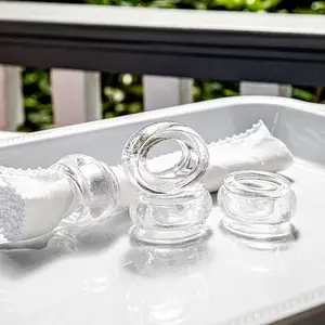 JULISKA Provence Napkin Ring, Set Of 4 - Clear
