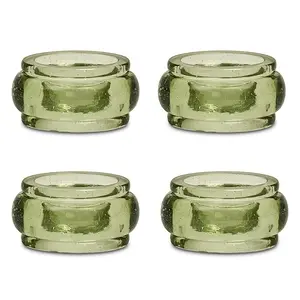 JULISKA Provence Napkin Ring, Set Of 4 Green