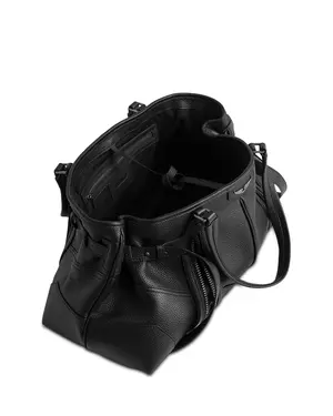 Zadig&Voltaire Sunny Leather Shopper Tote - Black