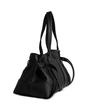 Zadig&Voltaire Sunny Leather Shopper Tote - Black