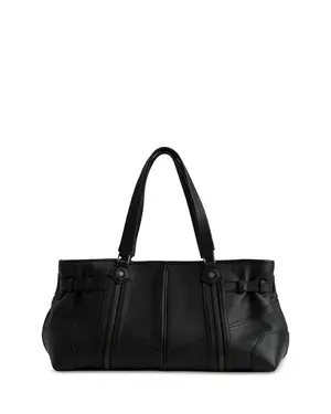 Zadig&Voltaire Sunny Leather Shopper Tote - Black
