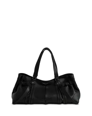 Zadig&Voltaire Sunny Leather Shopper Tote - Black