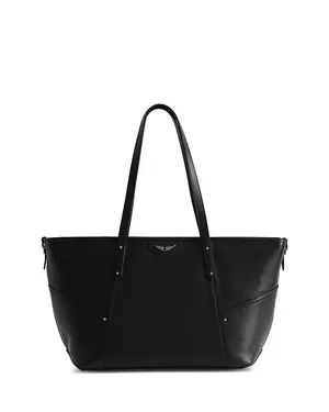 Zadig&Voltaire Leather Shopper Tote - Black