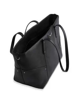 Zadig&Voltaire Leather Shopper Tote - Black