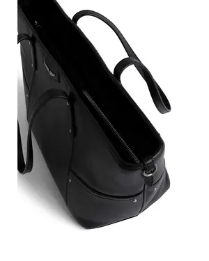 Zadig&Voltaire Leather Shopper Tote - Black