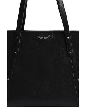 Zadig&Voltaire Leather Shopper Tote - Black