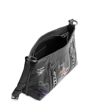 Zadig&Voltaire X Humberto Cruz Sunny Mood Vintage Patent Leather Shoulder Bag - Road