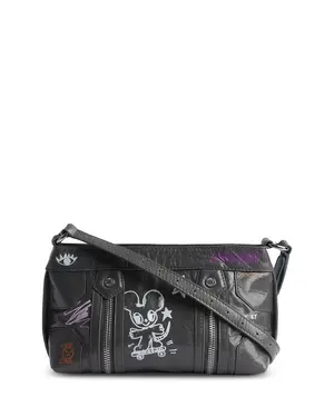 Zadig&Voltaire X Humberto Cruz Sunny Mood Vintage Patent Leather Shoulder Bag - Road