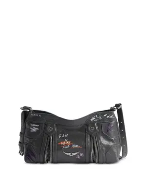 Zadig&Voltaire X Humberto Cruz Sunny Mood Vintage Patent Leather Shoulder Bag - Road