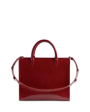 Zadig&Voltaire Angel Crinkled Patent Leather Tote - Power
