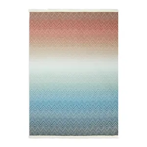 Missoni Ciro Wool Throw - Blue Multicolor