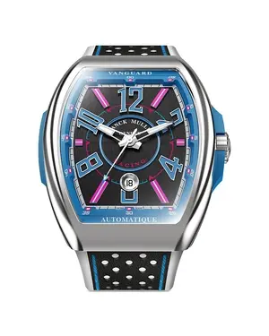 Franck Muller Vanguard Racing Automatic Watch, 53.7mm X 44mm - Black/black