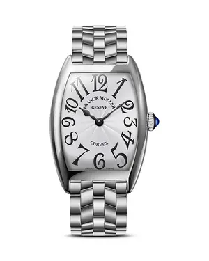 Franck Muller Cintrée Curvex 25mm Watch - White/silver
