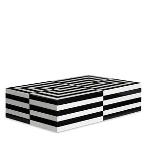 Jonathan Adler Large Lacquer Op Art Box - No Color