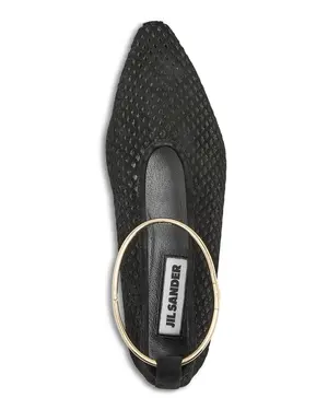 JIL SANDER Ballerina Flats With Anklet