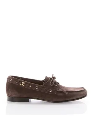 Valentino Garavani Leather Loafers - Brown