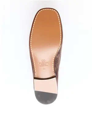 Valentino Garavani Leather Loafers - Brown