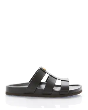 Valentino Garavani Leather Sandals - Black