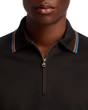 Paul Smith Striped Detail Polo Shirt - Mud