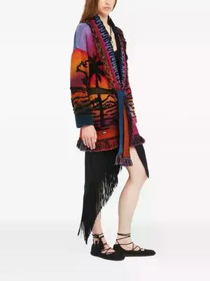 Alanui Sunset Stories Fringed Cardigan-coat