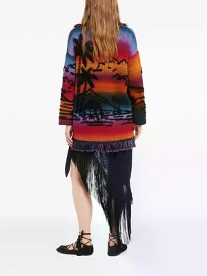 Alanui Sunset Stories Fringed Cardigan-coat