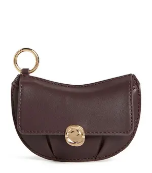 Claudie Pierlot Leather Coin Purse - Purple