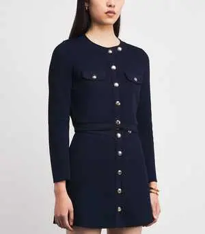 Sandro Wool Cropped Cardigan