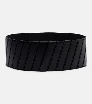 Alaïa Leather Belt - Black