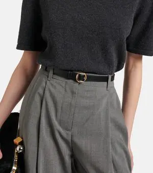 Jacquemus Leather Belt - Black