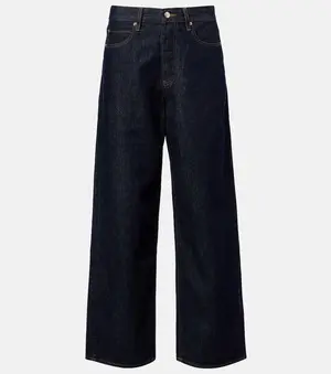 FRAME X Amelia Gray Detour Wide-leg Jeans - Black