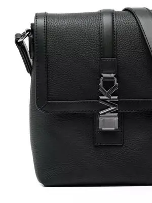 Michael Kors Logo-lock Leather Messenger Bag