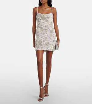 Rachel Gilbert Francesca Embellished Mini Dress - White