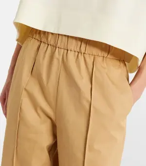 JIL SANDER Cotton Drill Wide-leg Pants