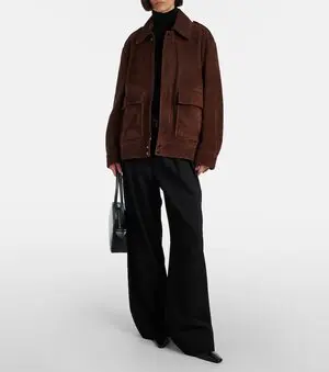 Nour Hammour Drey Suede Field Jacket