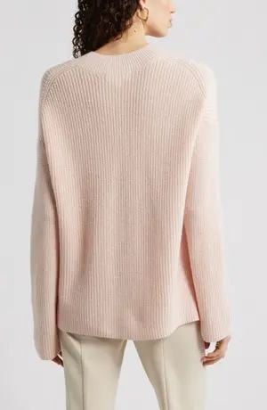 Nordstrom Relaxed Fit Wool & Cashmere Sweater - Pink Wisp