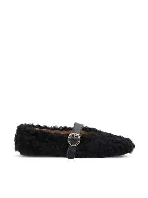 FERRAGAMO Nena Fur Low Shoes - Ner0