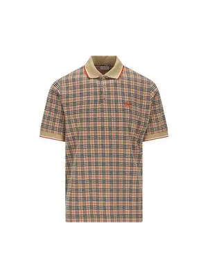 Burberry T-shirt And Polo Shirt - Sand Ip Check