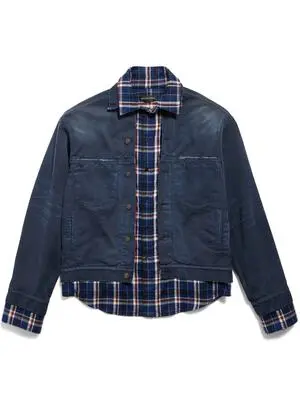 Balenciaga Patched Shirt Jacket - Blue