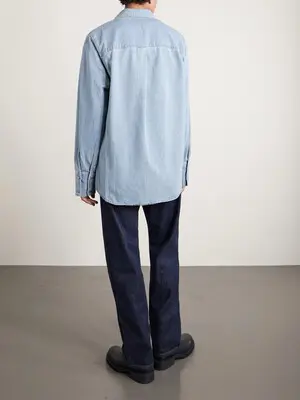 424 Hoorsenbuhs Two-tone Denim Shirt