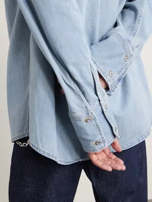 424 Hoorsenbuhs Two-tone Denim Shirt