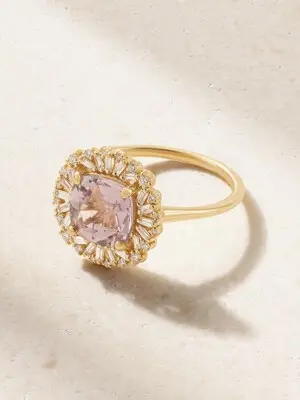 SUZANNE KALAN 18-karat Gold, Sapphire And Diamond Ring - Purple
