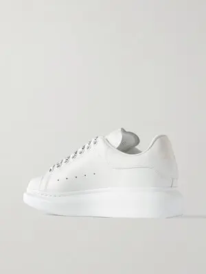 Alexander McQueen Leather Exaggerated-sole Sneakers