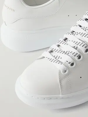 Alexander McQueen Leather Exaggerated-sole Sneakers