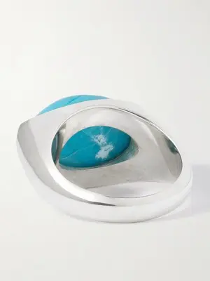 LOREN STEWART Orb Sterling Silver And Ring - Blue