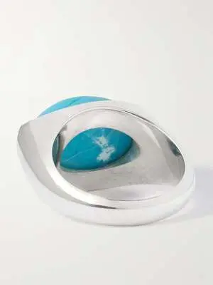 LOREN STEWART Orb Sterling Silver And Ring - Turquoise
