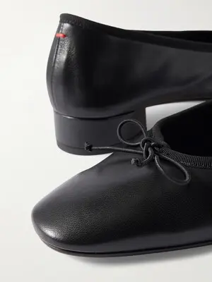 AeydĒ Onda Bow-detailed Leather Pumps - Black