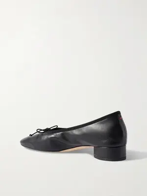 AeydĒ Onda Bow-detailed Leather Pumps - Black