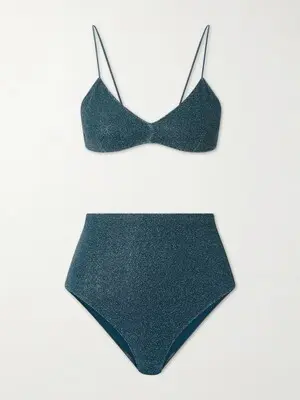 Oseree Lumière Lurex Bikini - Blue